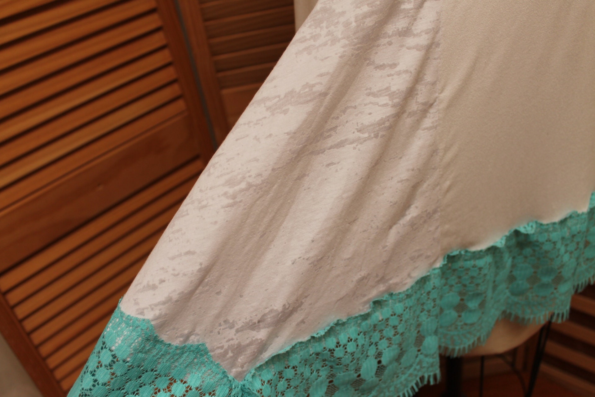 Turquoise Stones Top Bohemian Swing Tunic Shabby Lace Tank Sleeveless ...