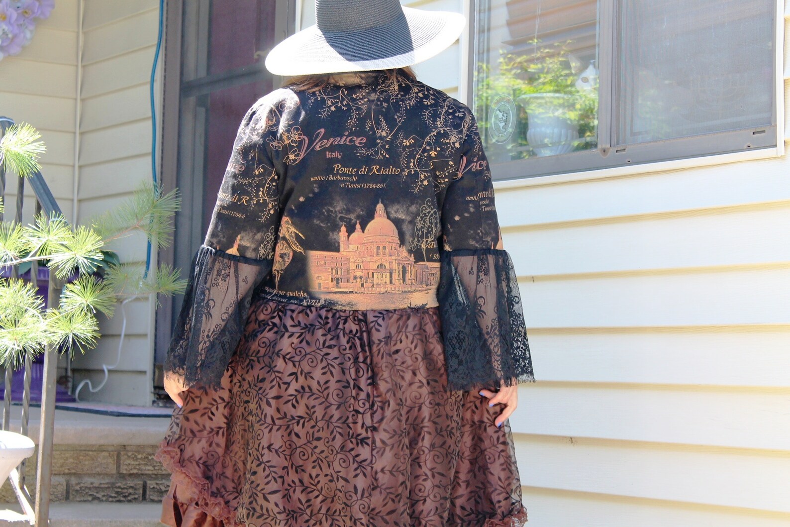 XL Avant Garde Top Romantic Boho Hi-low Duster Stevie Nicks Top Venice ...