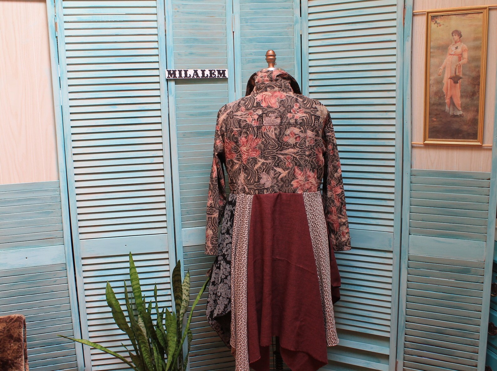 1X-2X Gypsy Rose Tattered Duster Rustic Boho Jacket Funky Hippie ...