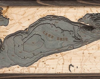Laser Cut Lake Chart - Etsy