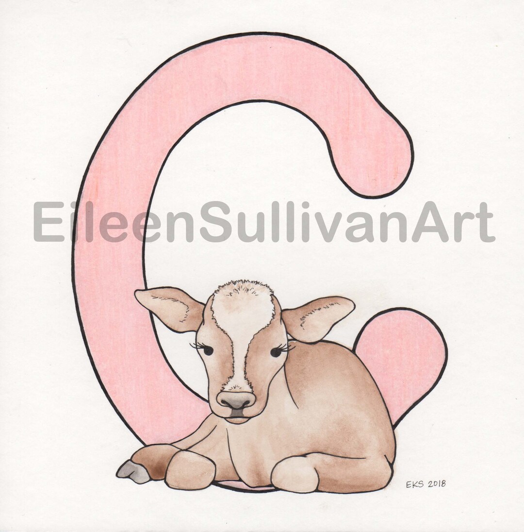 C is for Cow - Etsy