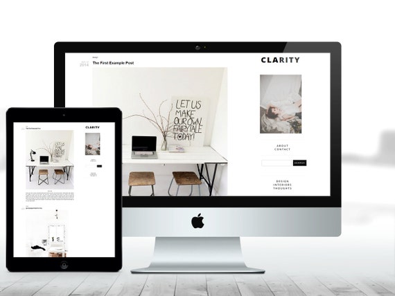 Items similar to Wordpress Responsive Theme - Clarity on Etsy