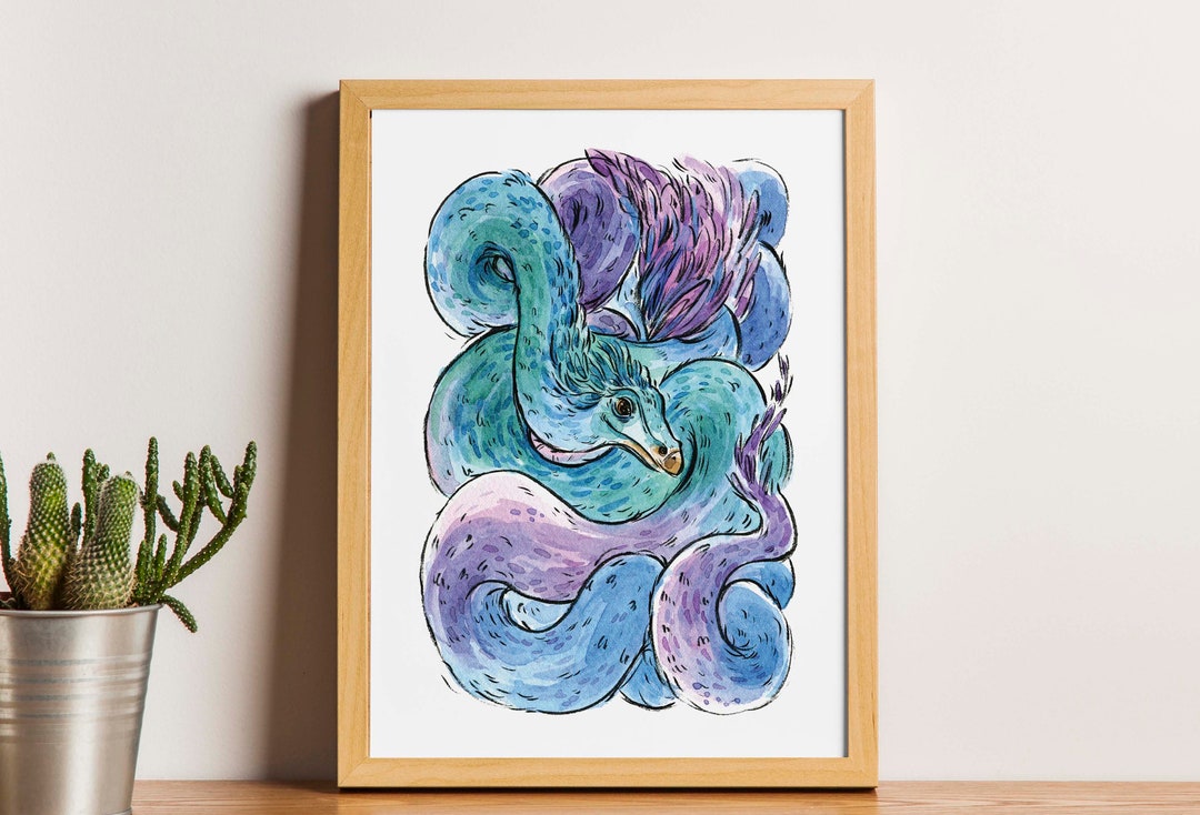 Occamy Art Print Watercolor Illustration, Card A6, Gift - Etsy