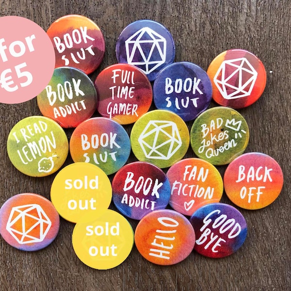 Geek Buttons - Etsy