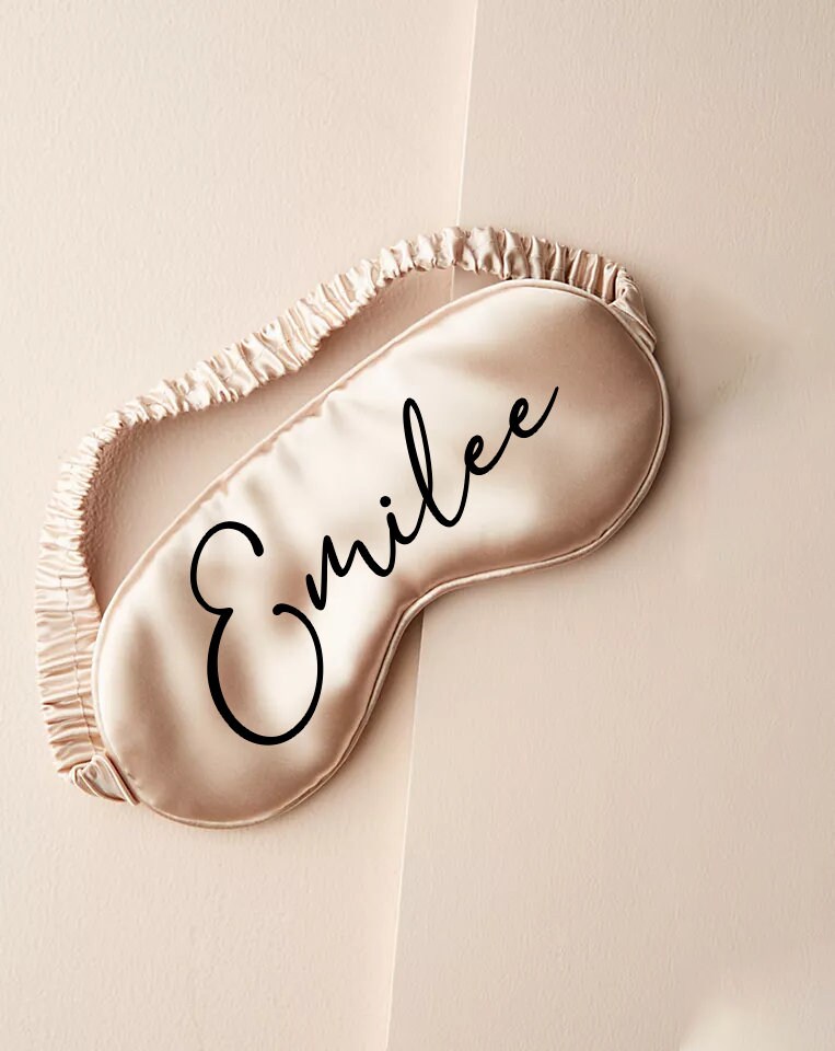 Personalized Sleep Mask Satin Sleep Mask Eye Sleeping Mask Custom Sleep ...