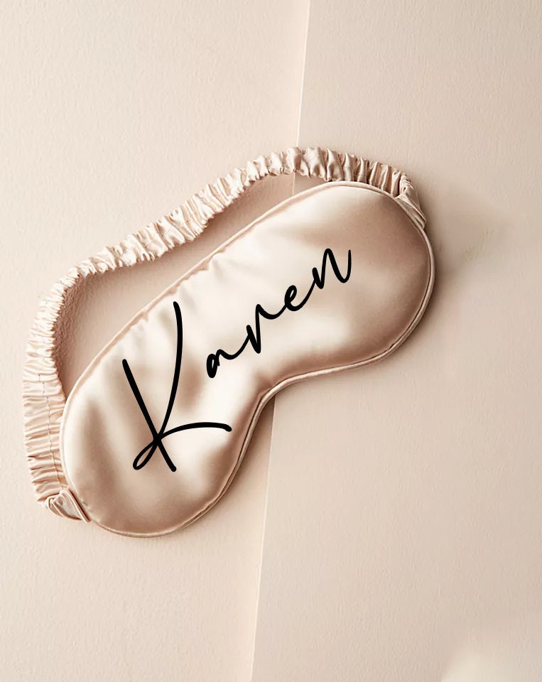 Personalized Sleep Mask Satin Sleep Mask Eye Sleeping Mask Custom Sleep ...