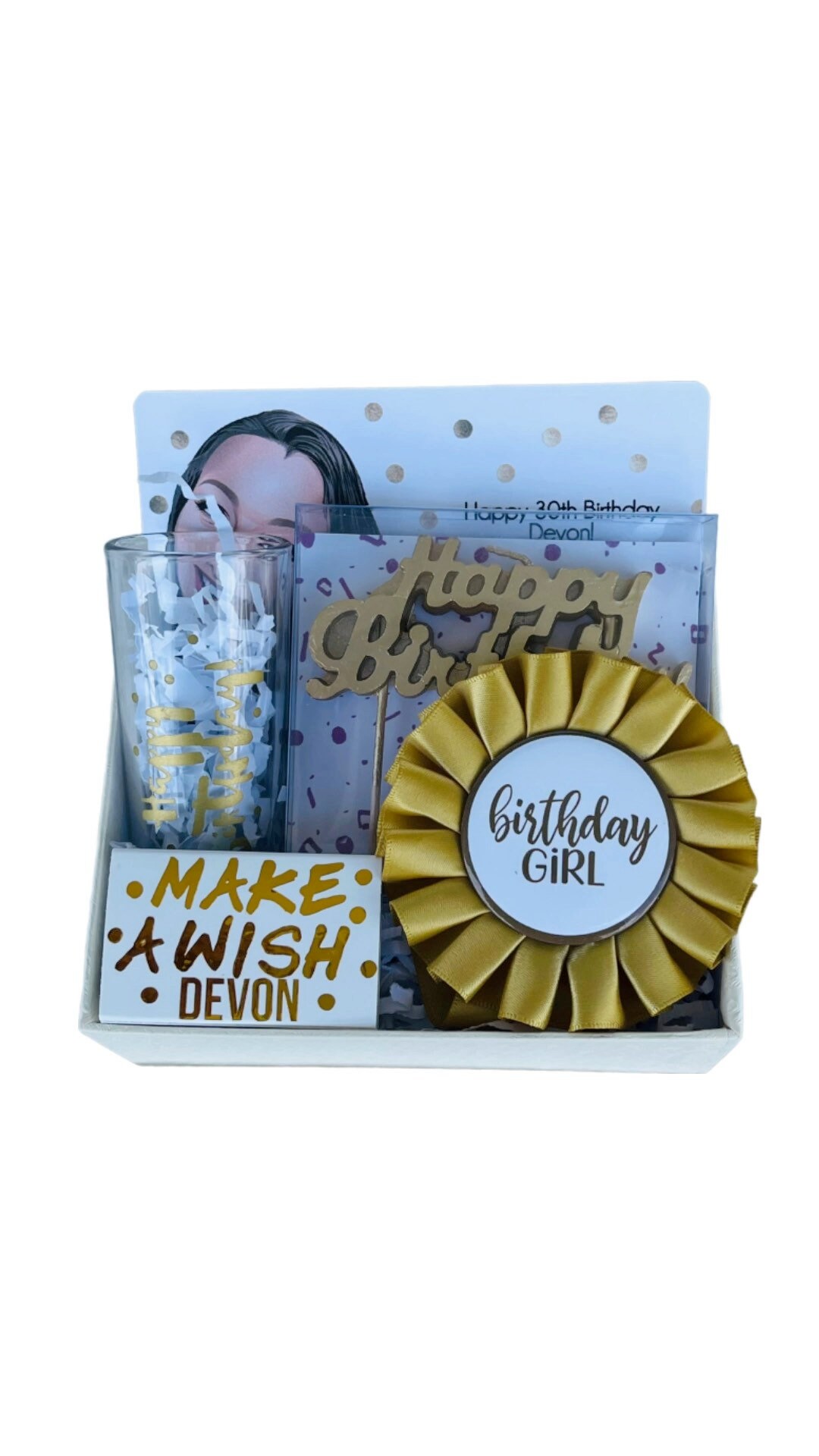 Birthday Girl Gift Box Happy Birthday Box Celebrate HBD - Etsy