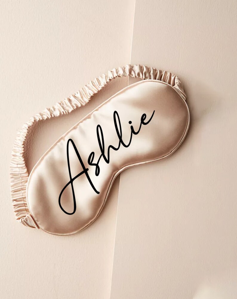 Personalized Sleep Mask Satin Sleep Mask Eye Sleeping Mask Custom Sleep ...