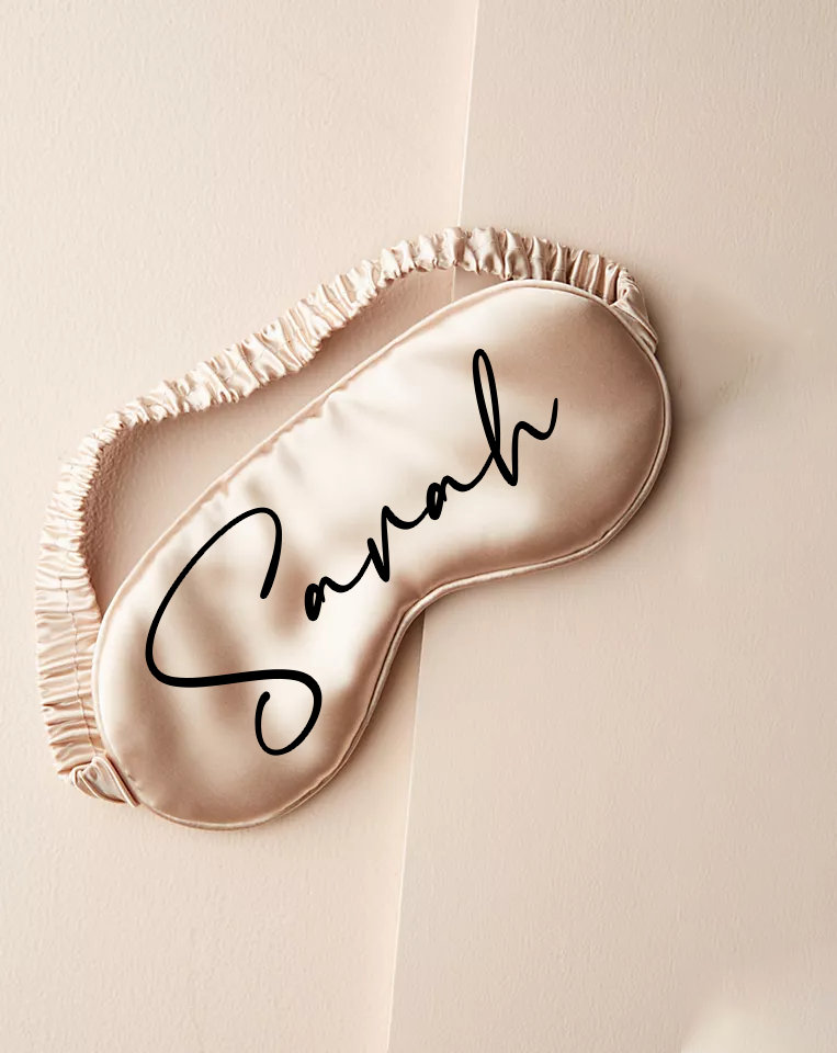 Personalized Sleep Mask Satin Sleep Mask Eye Sleeping Mask Custom Sleep ...