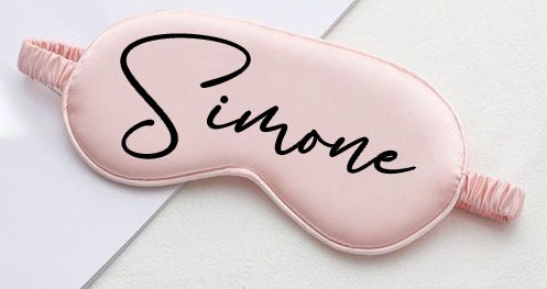 Personalized Sleep Mask Satin Sleep Mask Eye Sleeping Mask Custom Sleep ...