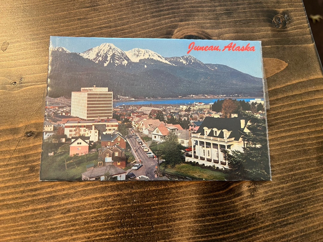 View of Downtown Juneau, Alaska Continental Size Postcard Vintage - Etsy