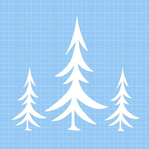 Fir Trees Vinyl Car Decal Bumper Sticker - Etsy