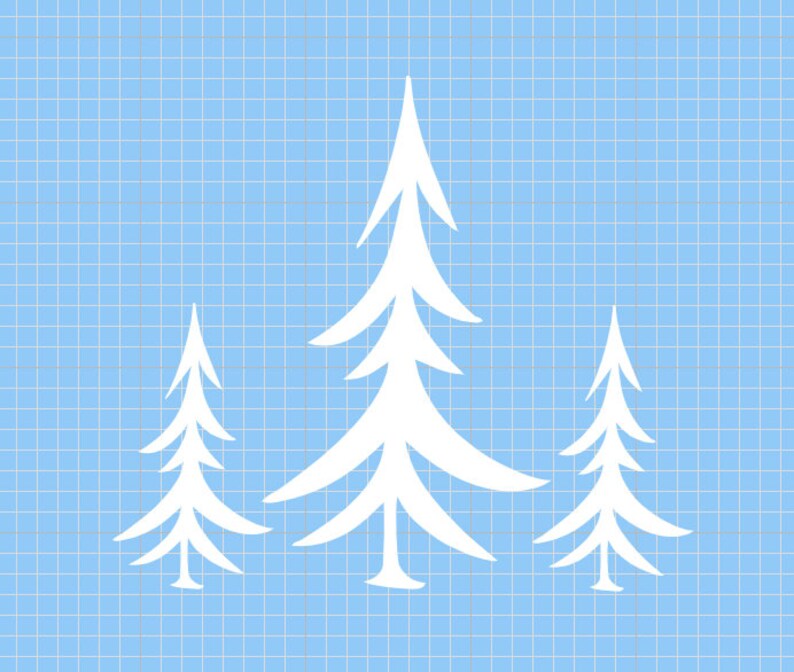 Fir Trees Vinyl Car Decal Bumper Sticker - Etsy