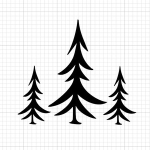 Fir Trees Vinyl Car Decal Bumper Sticker - Etsy