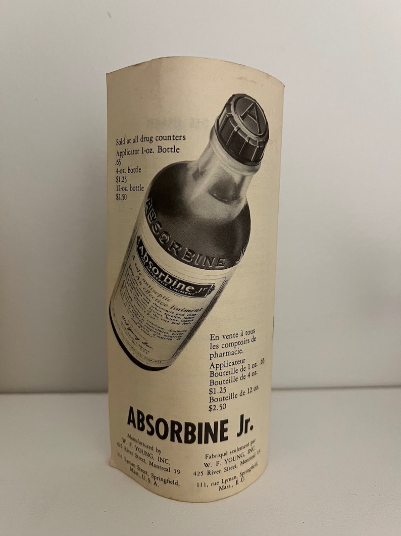 Absorbine Jr Antiseptic Bottle and Box Vintage Medical - Etsy