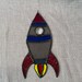 Stained Glass, Rocket Stained Glass, Spaceship, Rocket Suncatcher ...