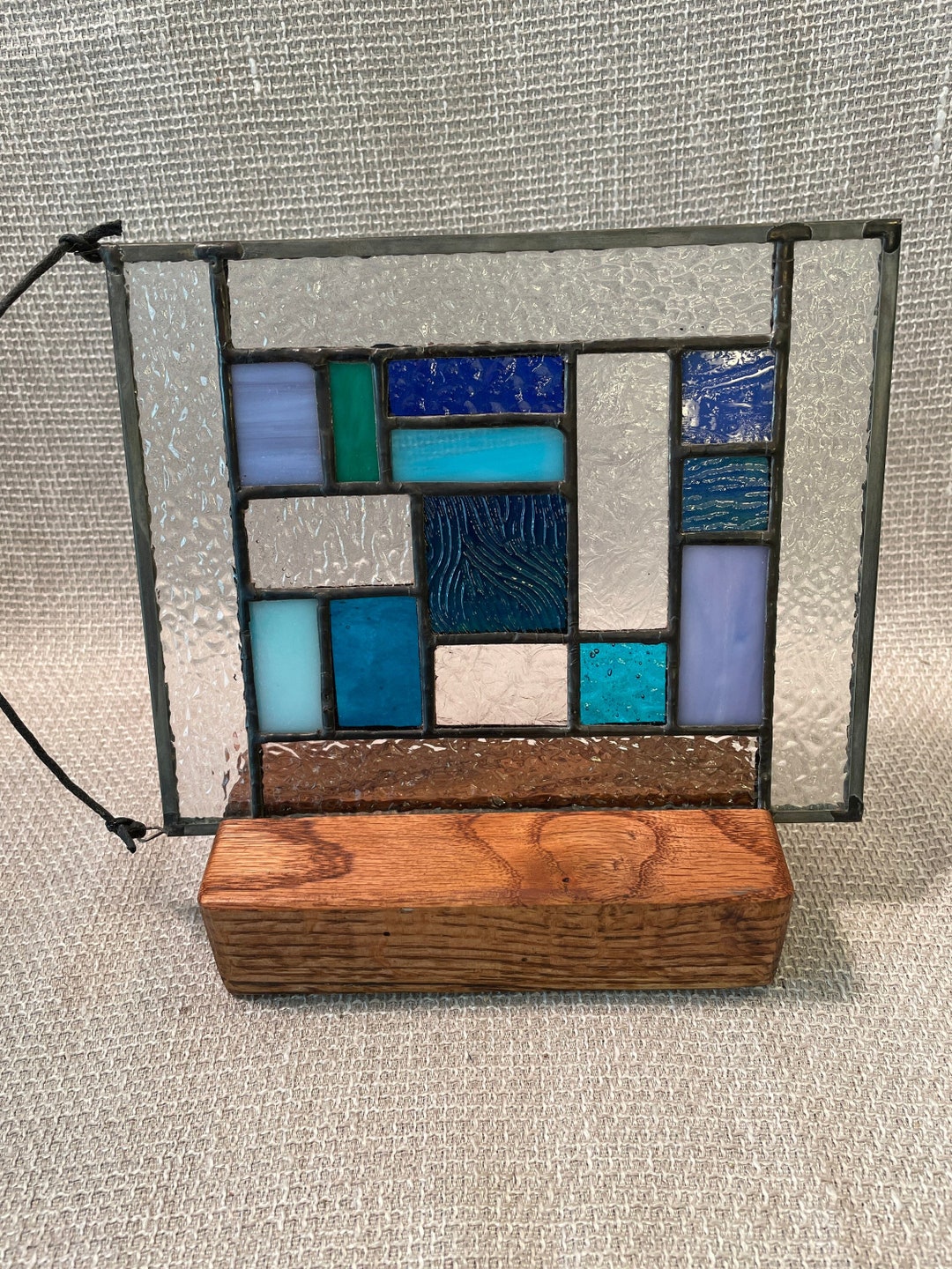 Art Stand, Double-sided Glass Art Display Stand, Fused Glass or Stained ...