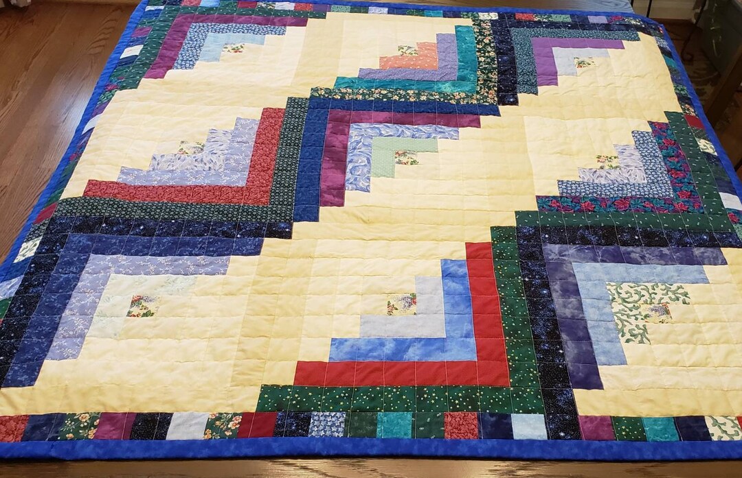 Cozy Quilt Patchwork Baby Quilt Lap Quilt Small Patchwork Quilt Shower ...