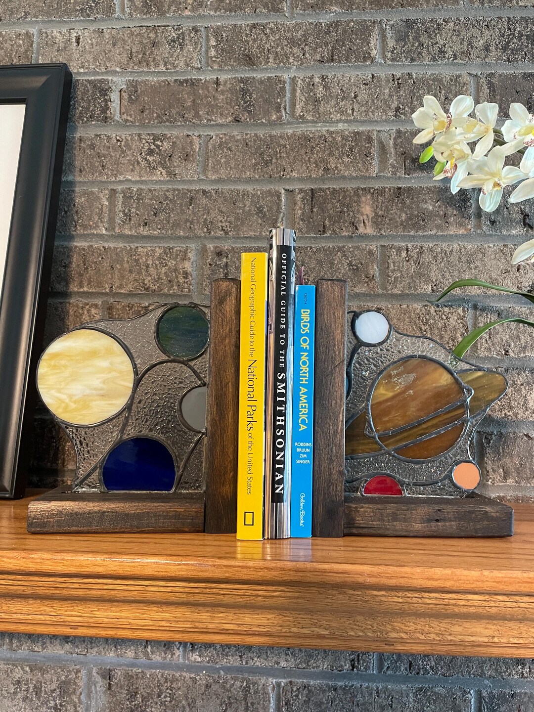 Bookends Solar System Bookends Pair Whimsical Home Décor Handmade ...