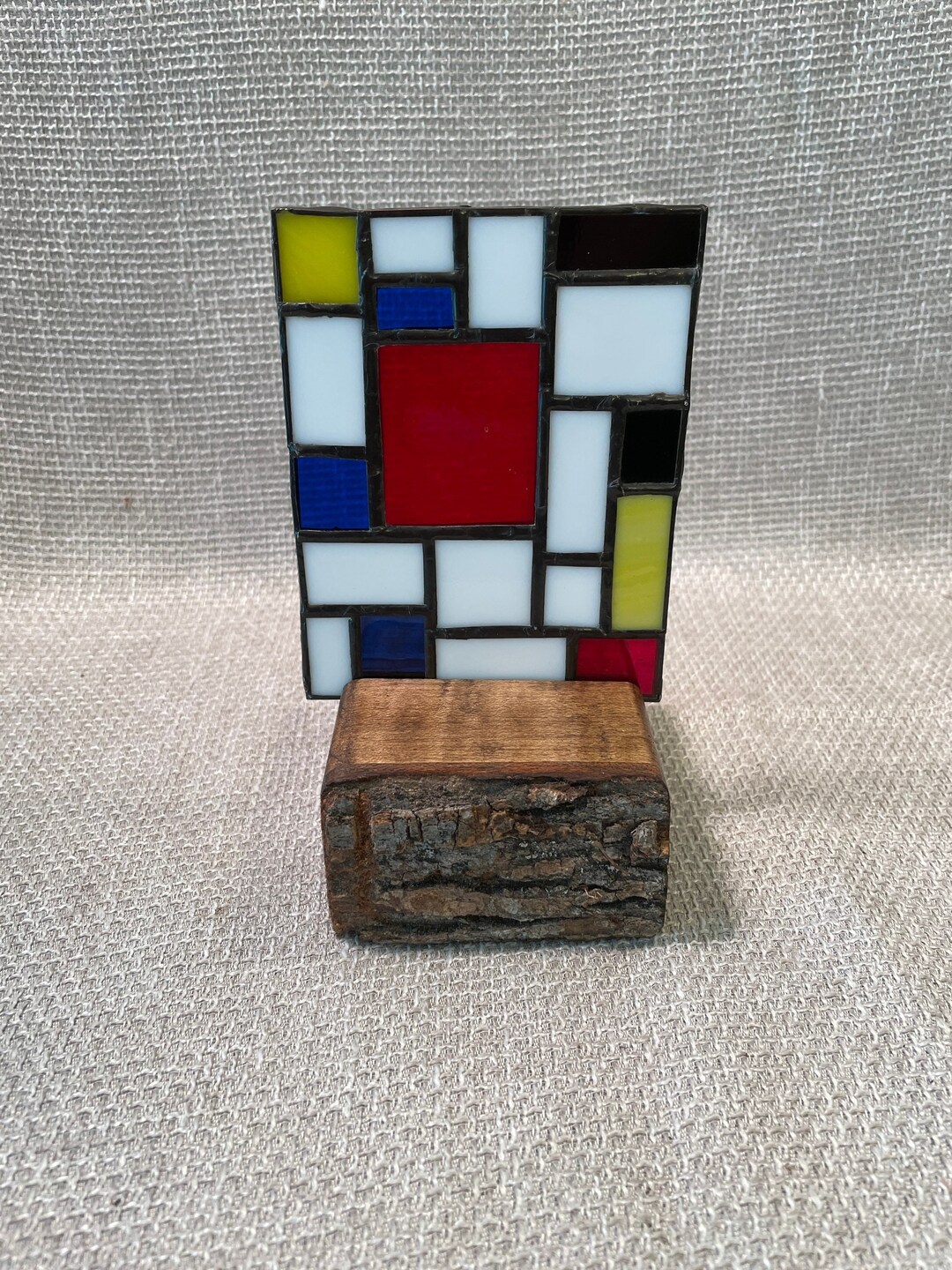 Art Holder Rustic Figured Maple Art Display Stand Sun Catcher Stand ...