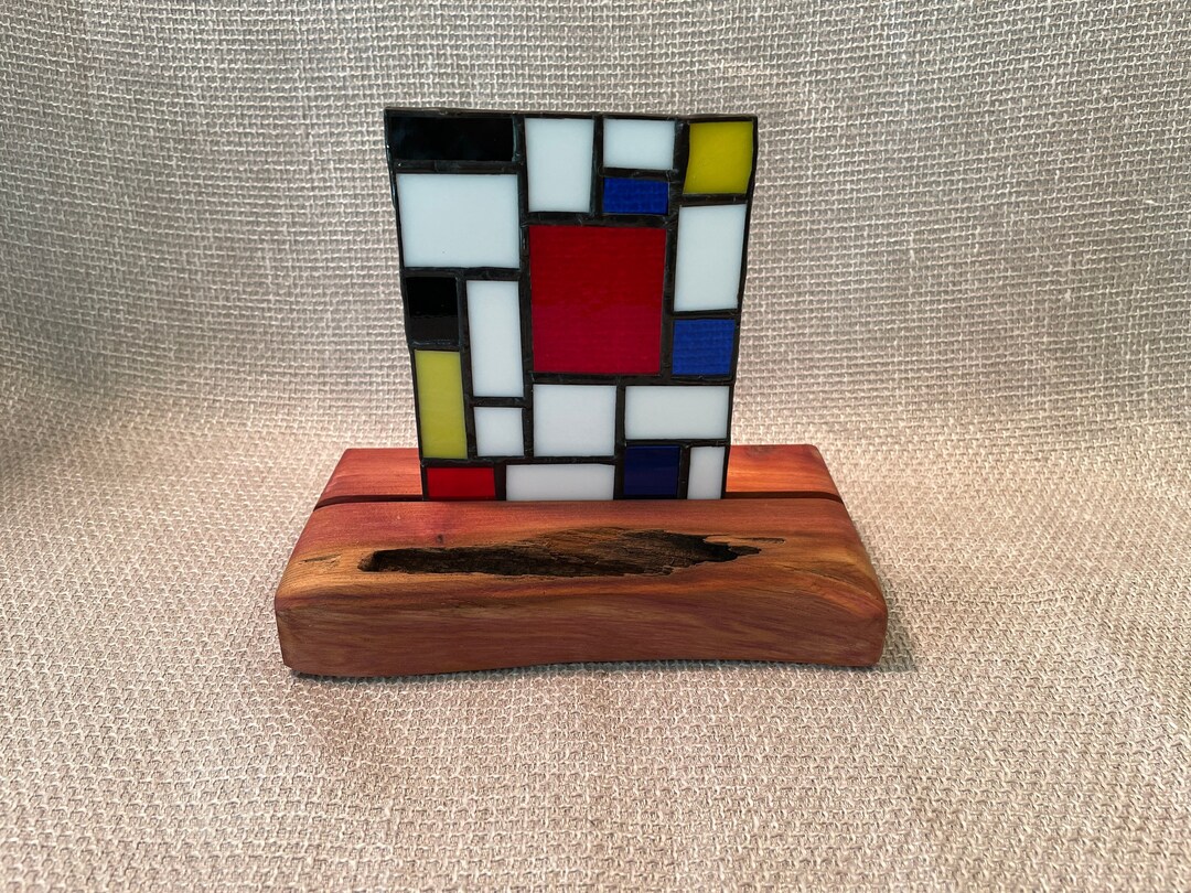 Art Stand, Rustic Cedar Display Stand for Glass Art, Sun Catcher Holder ...