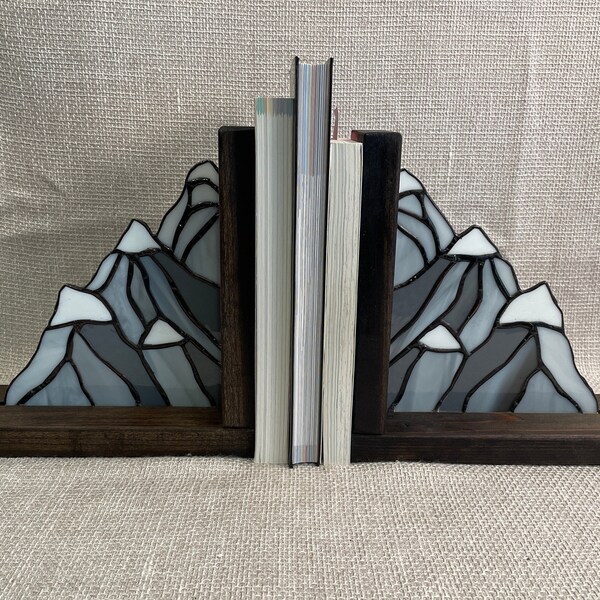 Mountain Bookends - Etsy