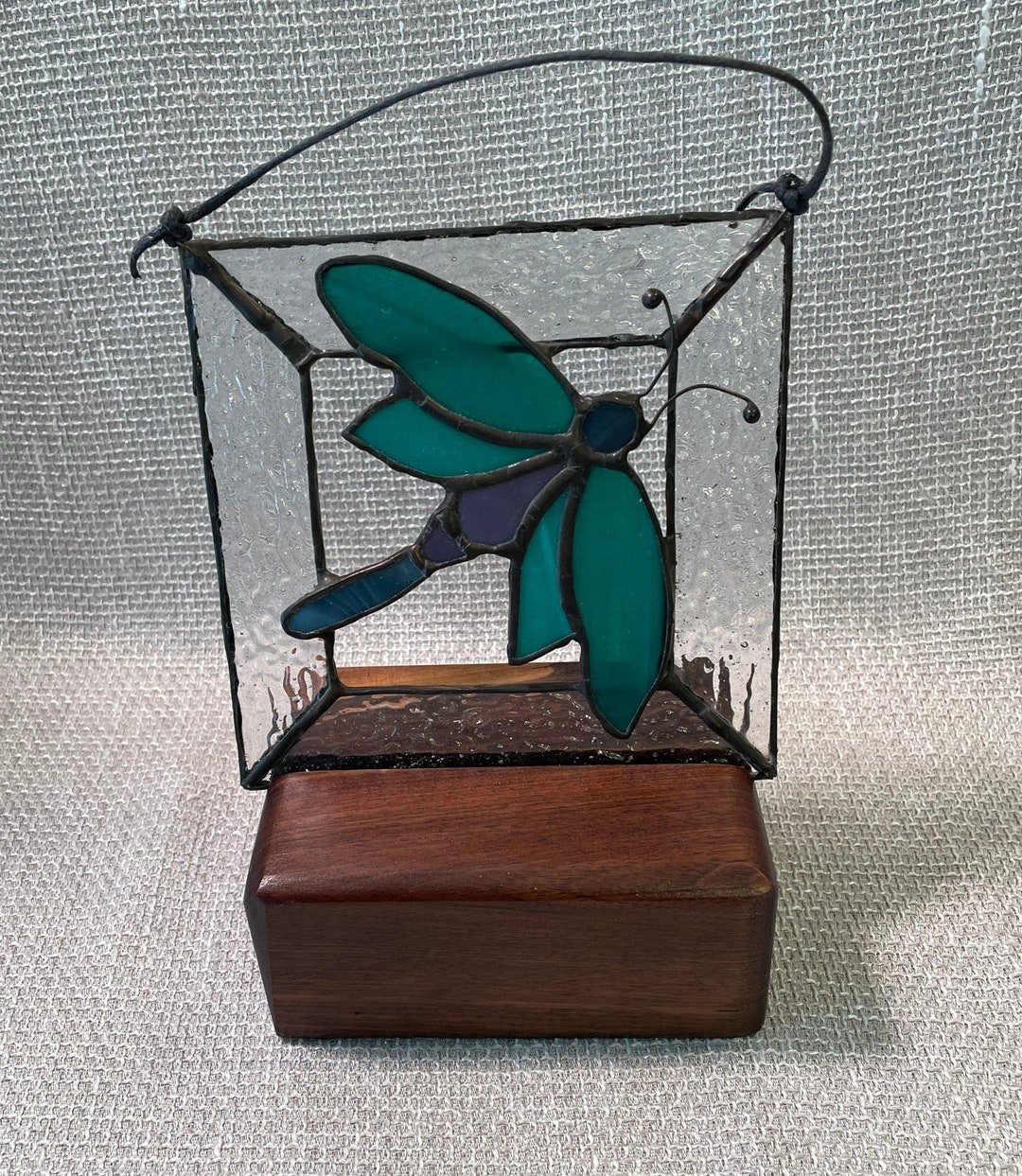 Glass Artwork Stand, Wooden Art Holder , Stained Glass or Fused Glass ...