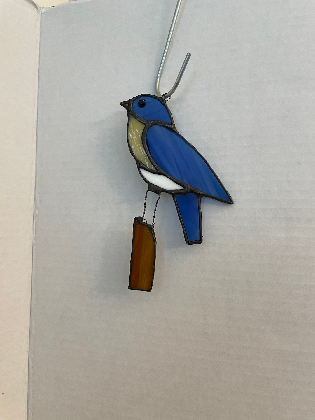 Stained Glass Bird Suncatcher, Nature Lovers Gift, Blue Bird Suncatcher ...