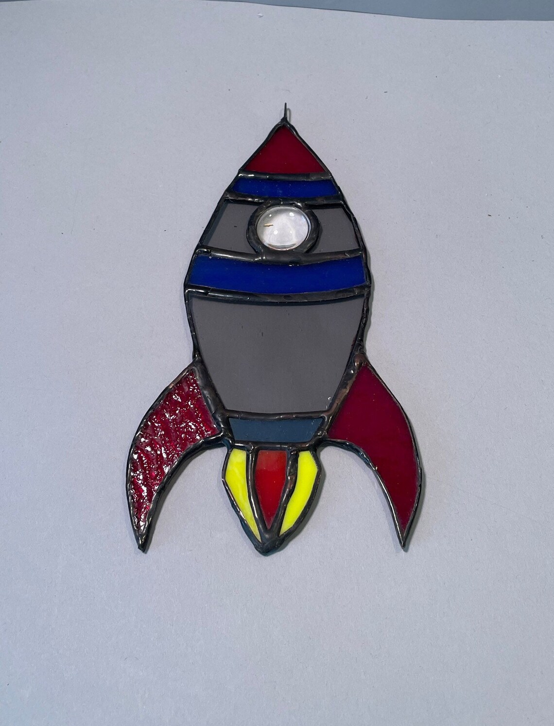 Stained Glass Rocket Stained Glass Spaceship Rocket - Etsy