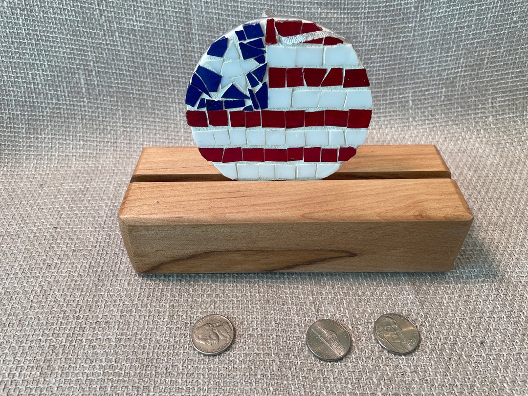 Art Glass Holder Double-sided Art Display Stand Made From Salvaged ...