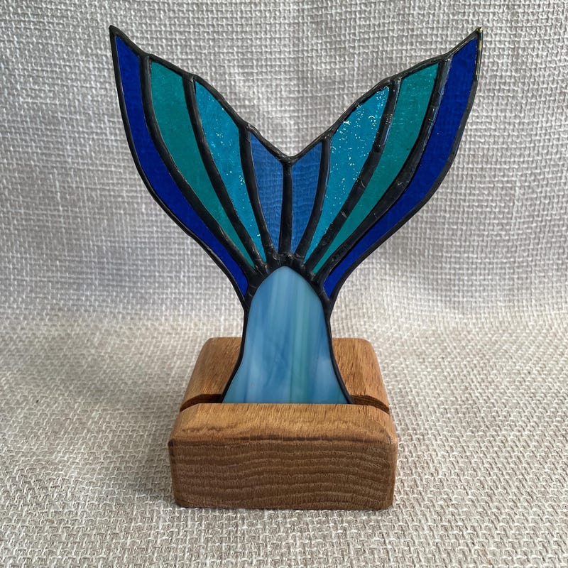 Mermaid Glass Art - Etsy