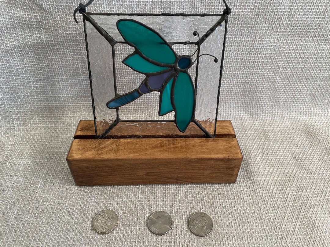 Art Glass Holder Double-sided Art Display Stand Made From Salvaged ...