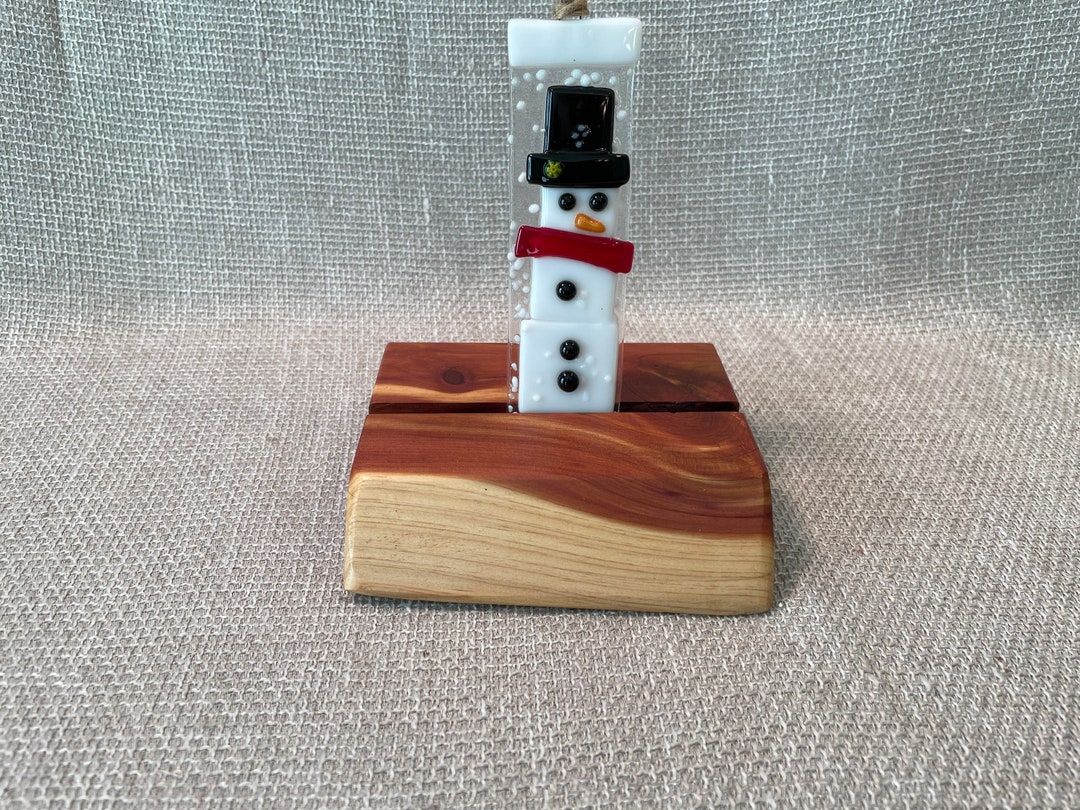 Fused Glass Stand, Cedar Display Stand for Art, Stained Glass Display ...