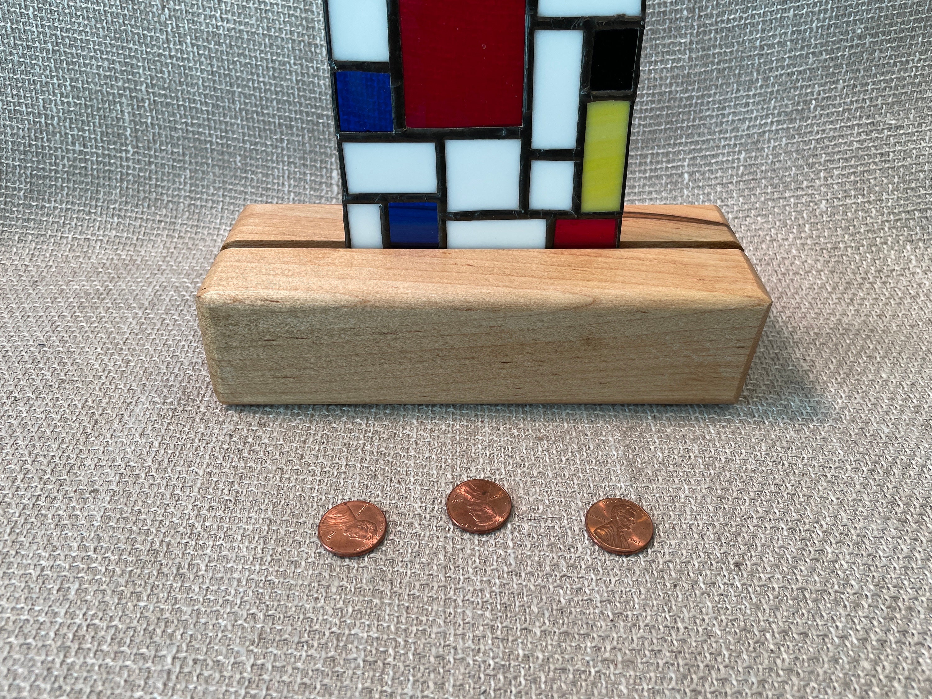 Art Glass Holder Double-sided Art Display Stand Made From Salvaged ...