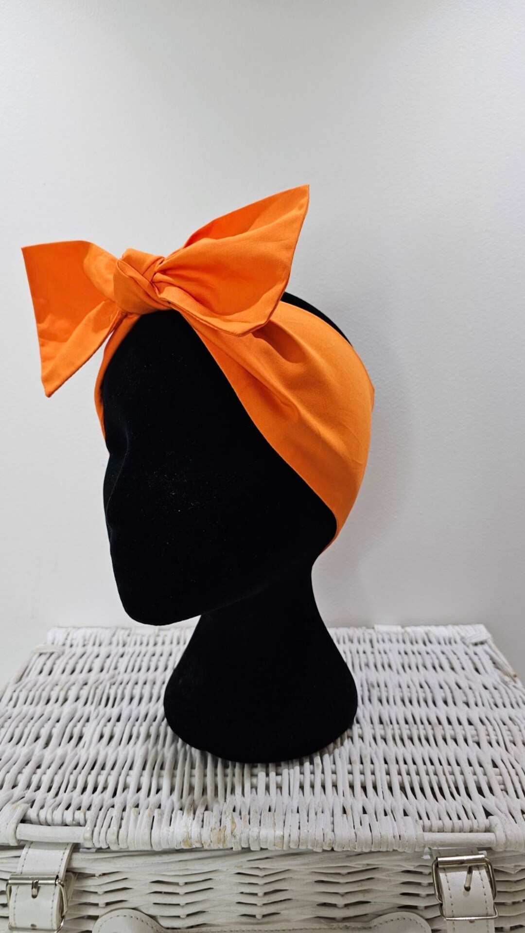 Orange Cotton Dolly Bow Squared Ends - Etsy