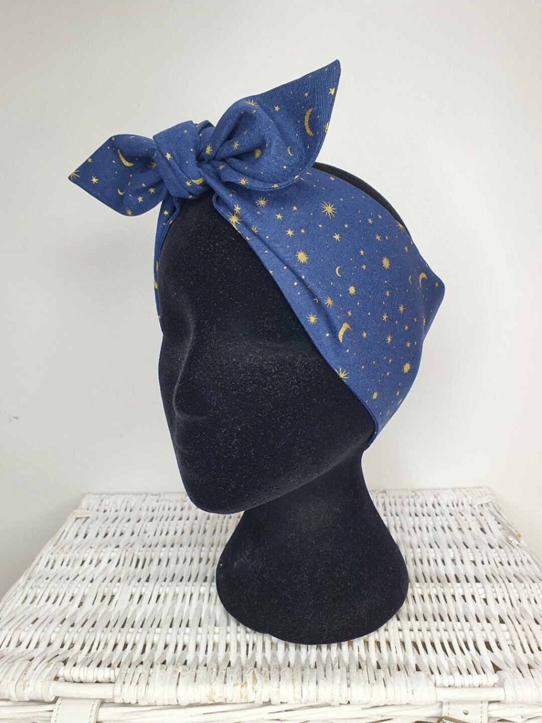Celestial Stars Moon Night Sky Gold Sparkle Hair Wrap - Etsy