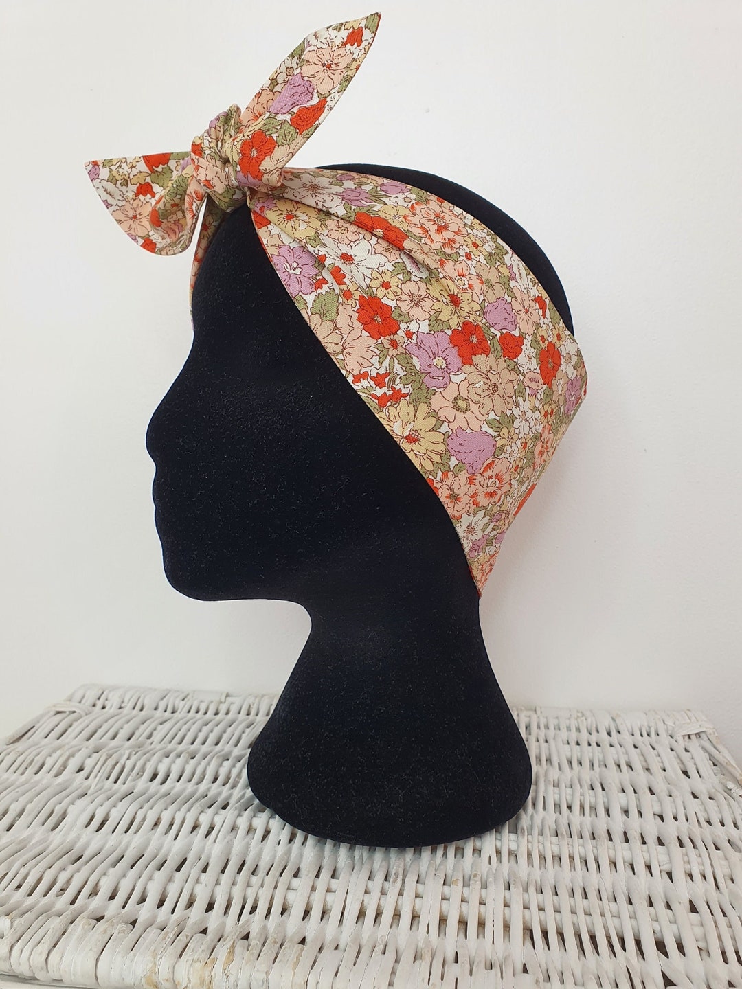 Retro Head Scarf Hair Wrap Pin up Style Hair Accessory Headscarf 90s ...
