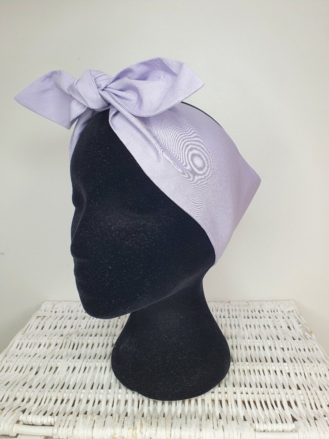 Lilac Pastel Head Scarf Hair Wrap Pin up Style Hair Accessory - Etsy