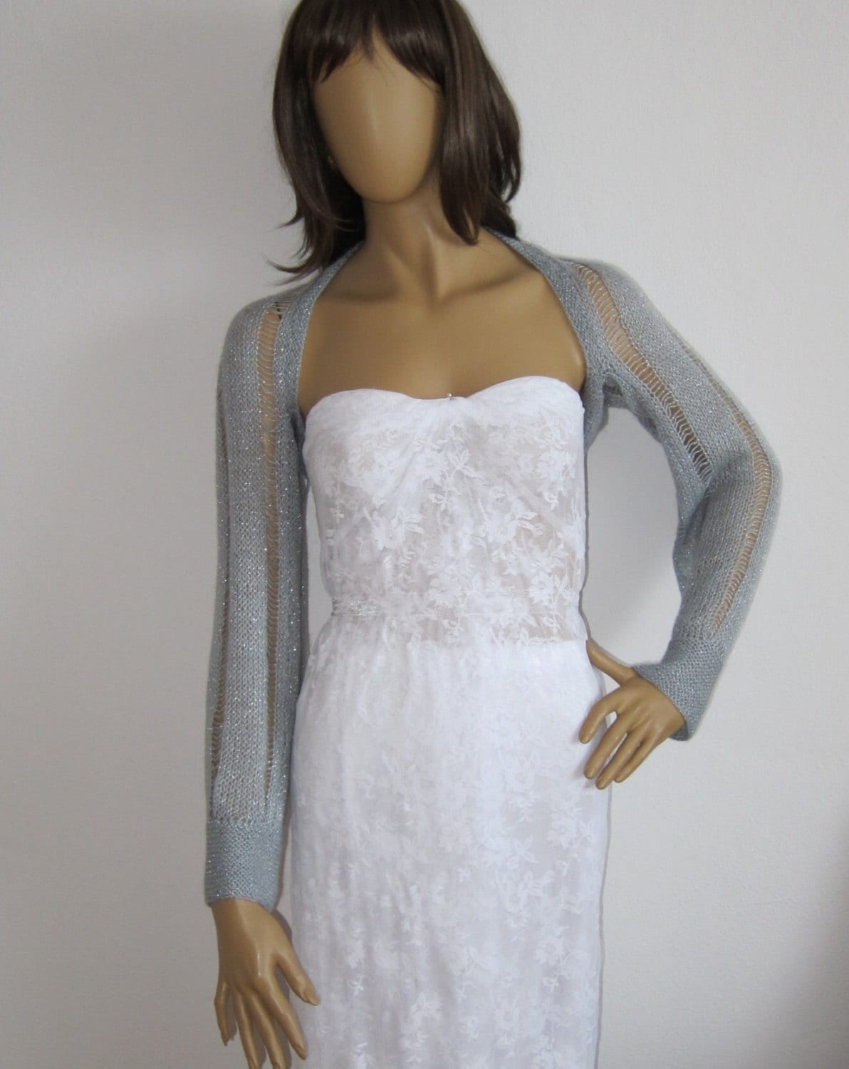 Silver Shrug, Bridal Shrug, Evening Shrug, Bridal Cover Ups, Wedding ...