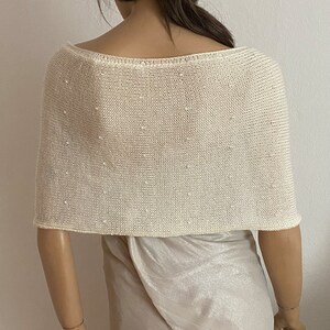 Pearl Beaded Shawl, Wedding Shawl, Dressy Shawl Wrap, Bridal Dress ...