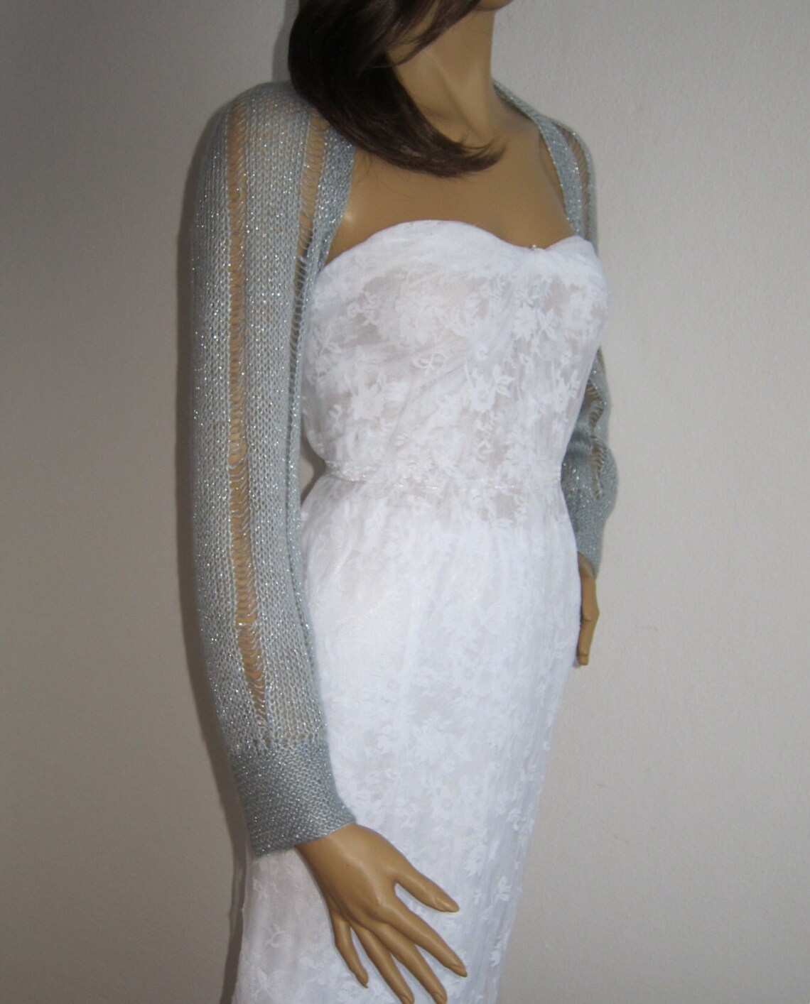 Silver Shrug Bridal Shrug Evening Shrug Bridal Cover Ups - Etsy