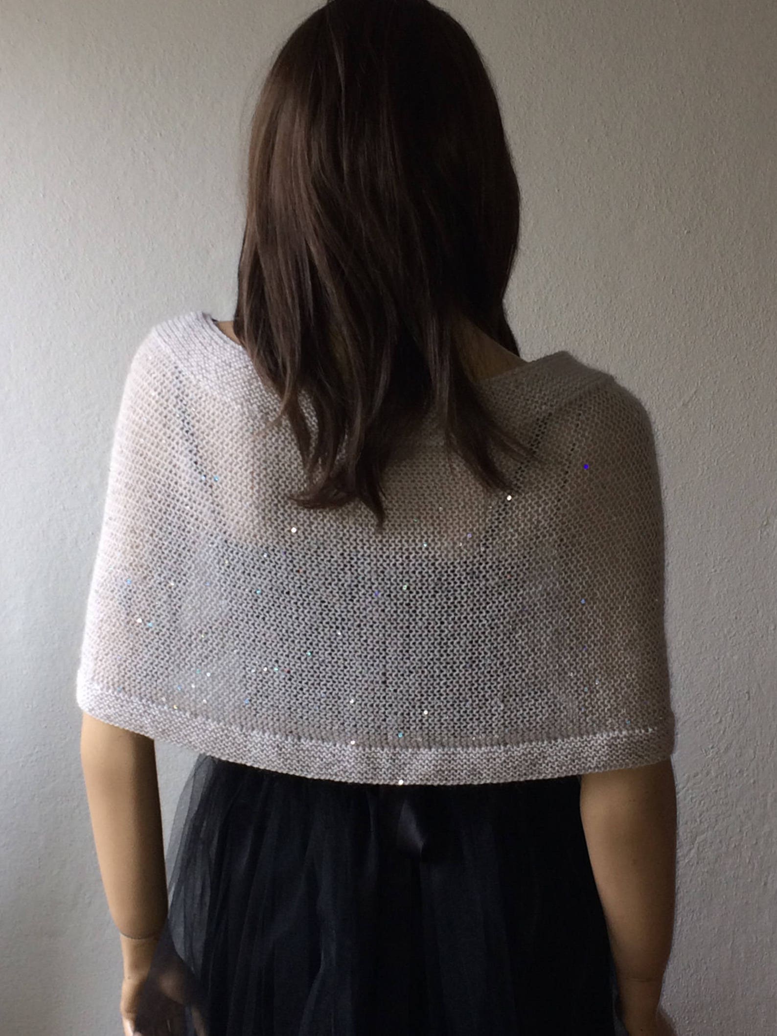 Wedding Shawl, Sequin Shawl, Evening Shawl, Bridal Stole, Bridesmaid ...