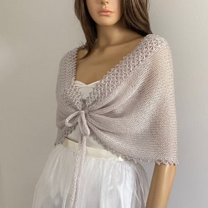 Bridal Shrugs and Boleros, Evening Shrug, Wedding Shrug, Silver Shrug ...