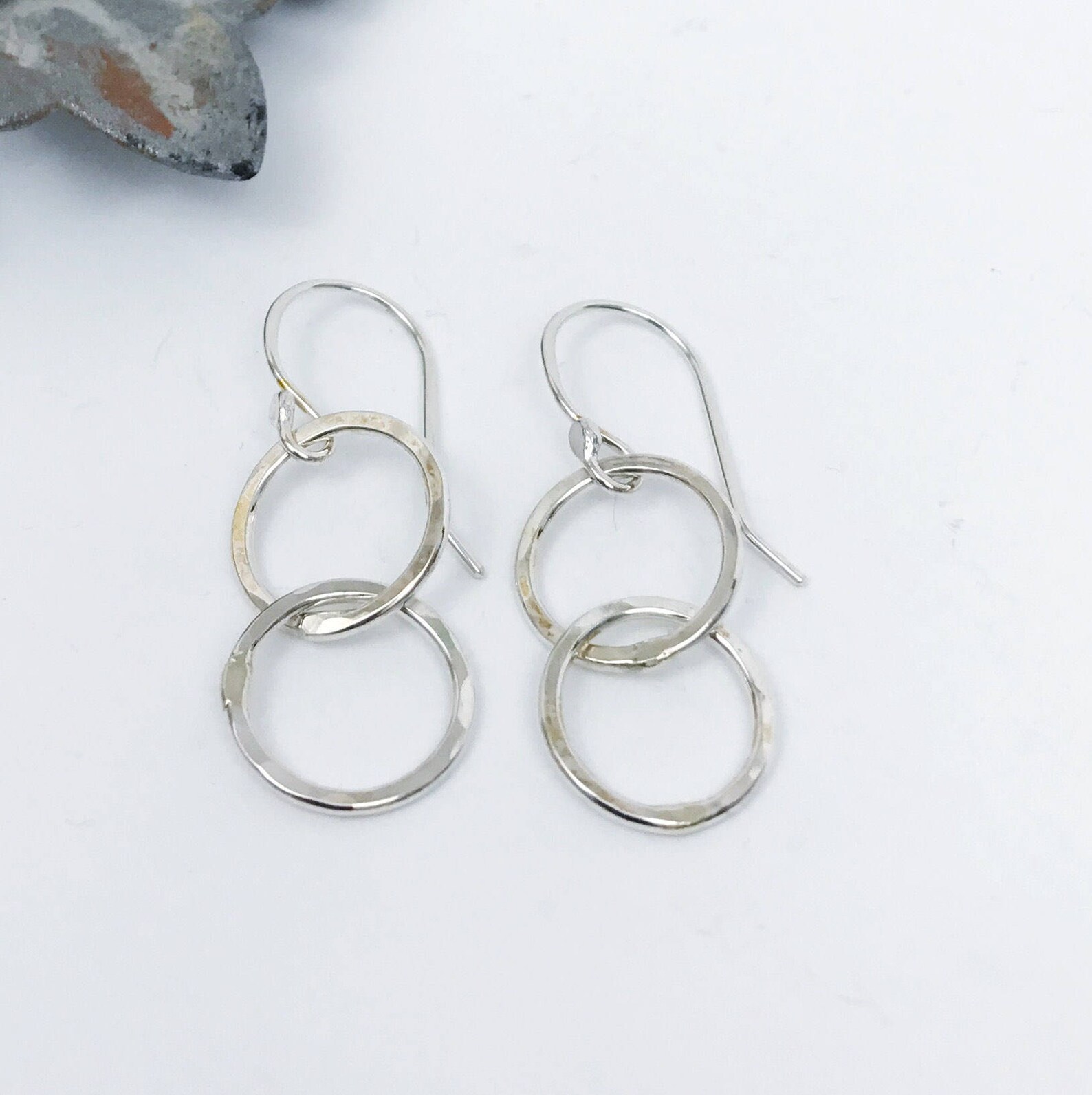 Infinity Circle Earrings, Modern Dangle Earrings, Geometric Earrings ...