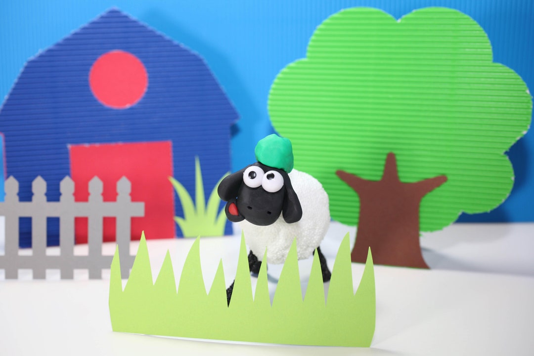 Farm Model and Set Kit. Stop Motion Animation Craft Box Make A Sheep ...