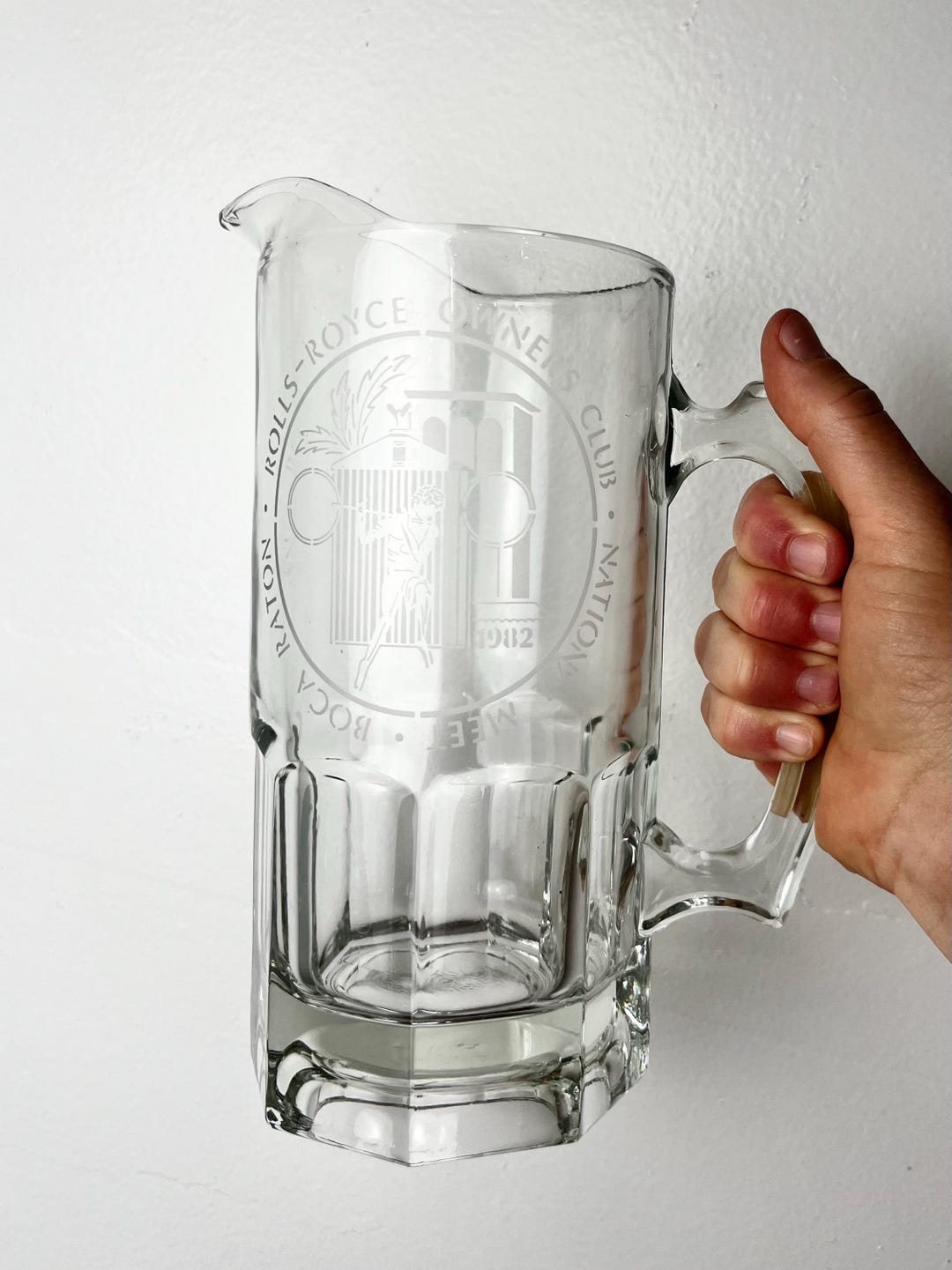 Vintage 1982 Boca Raton Rolls Royce Owners Club National Meet Pitcher ...