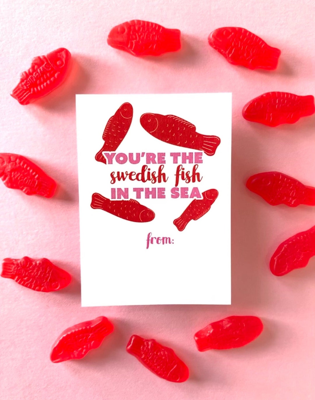 Kids Valentine Swedish Fish Tags / Greeting Cards / Classroom ...