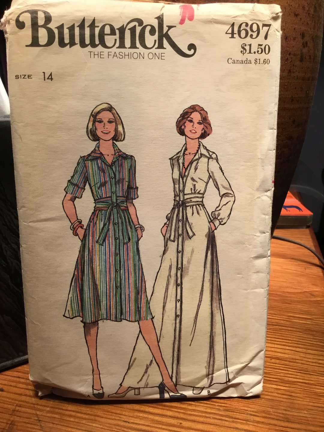 Butterick Pattern 4697 Vintage - Etsy
