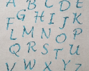 Sewing ABC Alphabet PDF Cross Stitch Pattern - Etsy UK