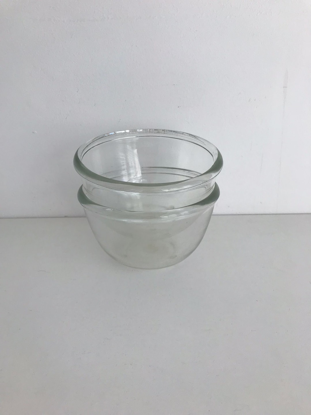 Vintage Pyrex Mixing Bowls, Set of 2 Clear Bowls, All Purpose Ovenproof ...